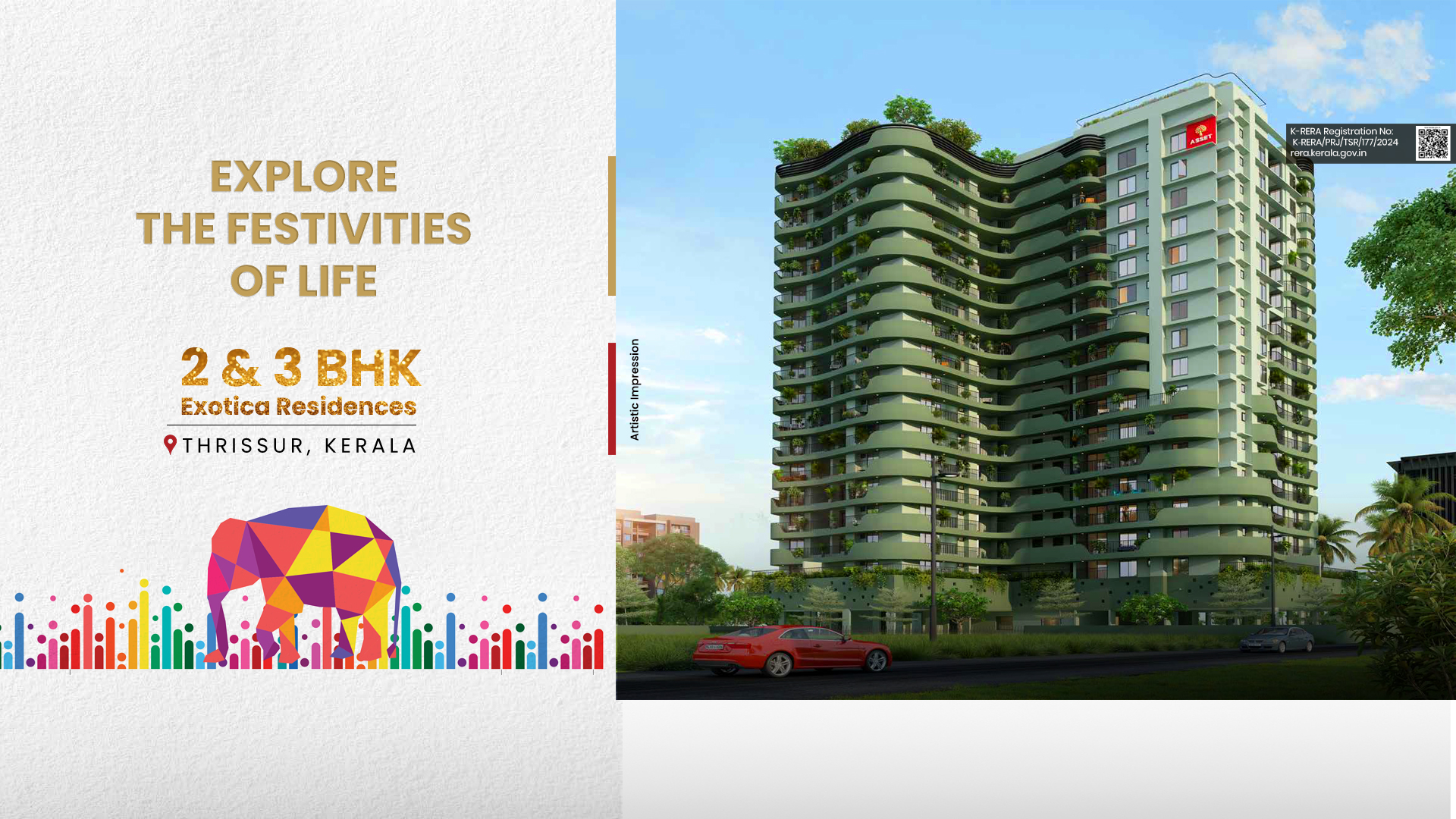 2, 3 BHK Apartments in Poonkunnam, Thrissur: Asset Pavithram